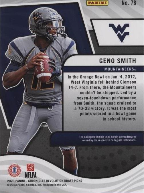 Las mejores ofertas en 2023 Panini Chronicles Draft Picks Geno Smith ...