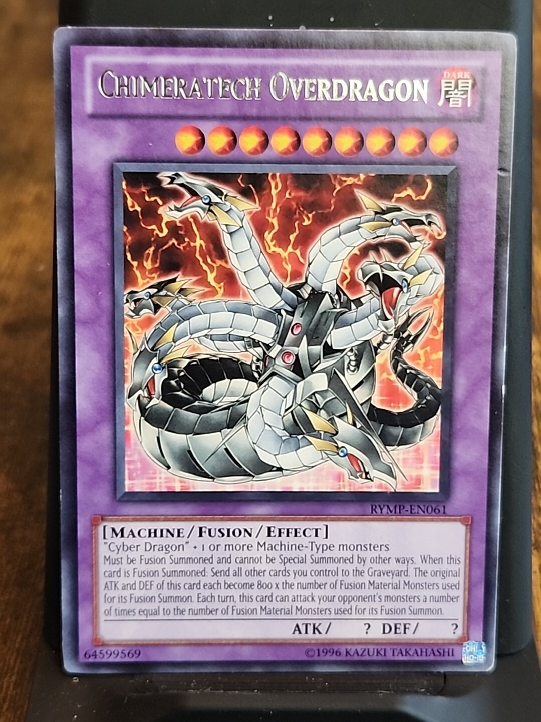Chimeratech Overdragon - Rare Foil - Yugioh Dark Fusion - Vintage | eBay