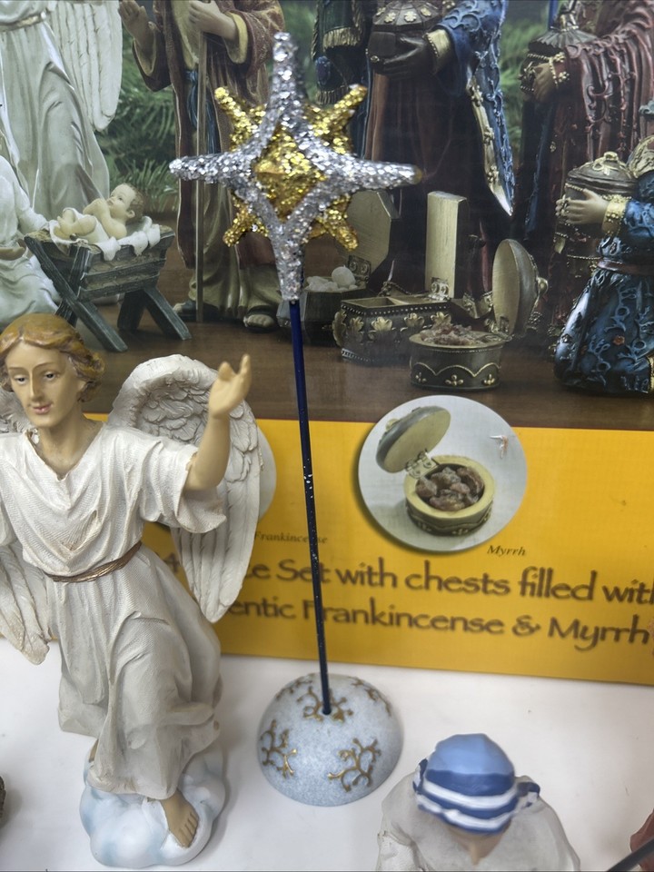 The Real Life Nativity Set by Three Kings Gifts & 4 Animals Set | eBay