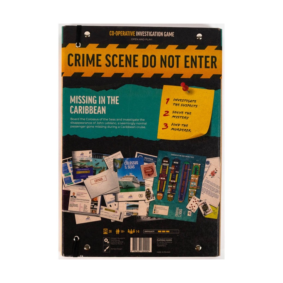 Platonia Murder Mystery Games Missing in the Caribbean Box EX/NM | eBay
