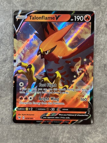 Talonflame V 029/185 Pokemon TCG Swsh04: Vivid Voltage Holo Rare (Near ...