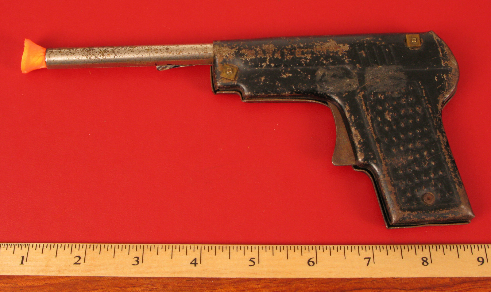 ANTIQUE MARX BROTHERS ?? TOY SPACE PISTOL RAY GUN BLACK METAL NEEDS ...