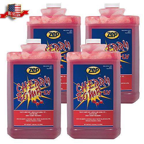 4-Pack Zep Hand Cleaner Cherry Bomb LV Industrial Pumice Hand Cleaner 1 ...