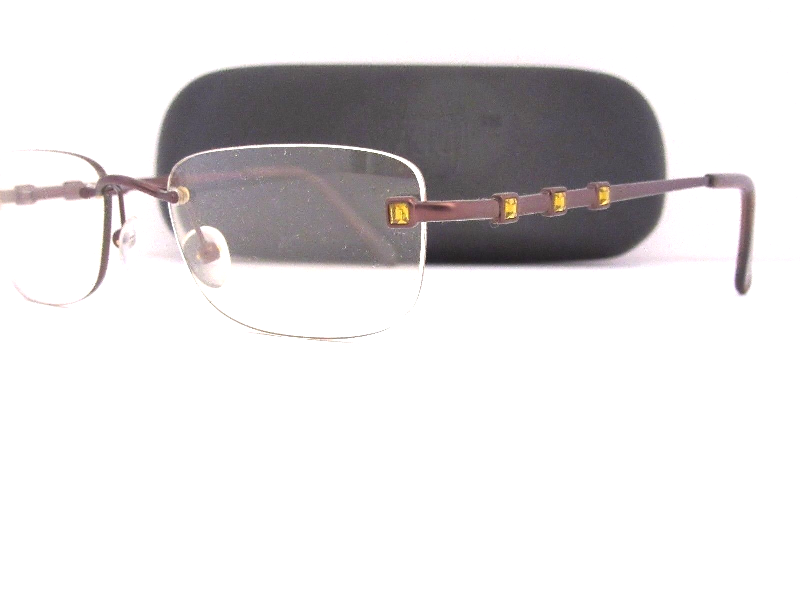 MIYAGI Eyewear Women's Rimless Eyeglass Frames with Crystals Made in ...