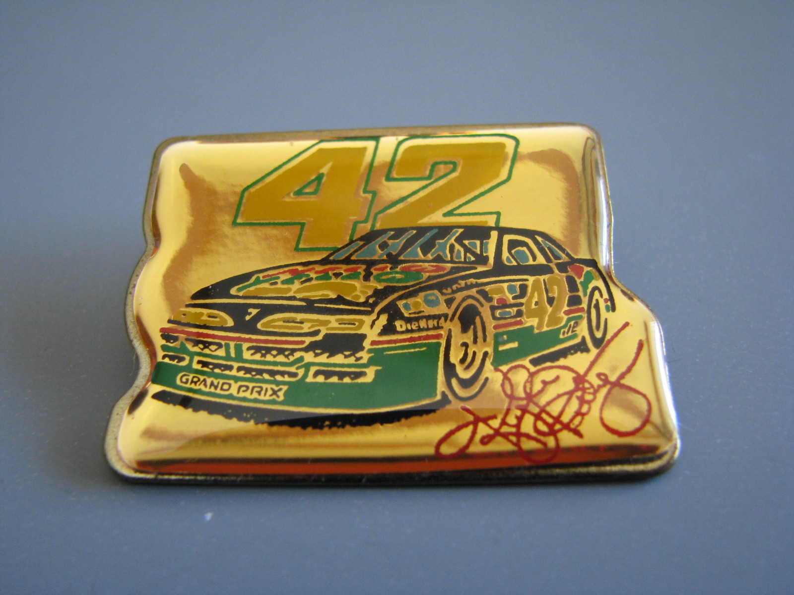 KYLE PETTY #42 MELLOW YELLOW PONTIAC GRAND PRIX NASCAR RACING HAT PIN ...