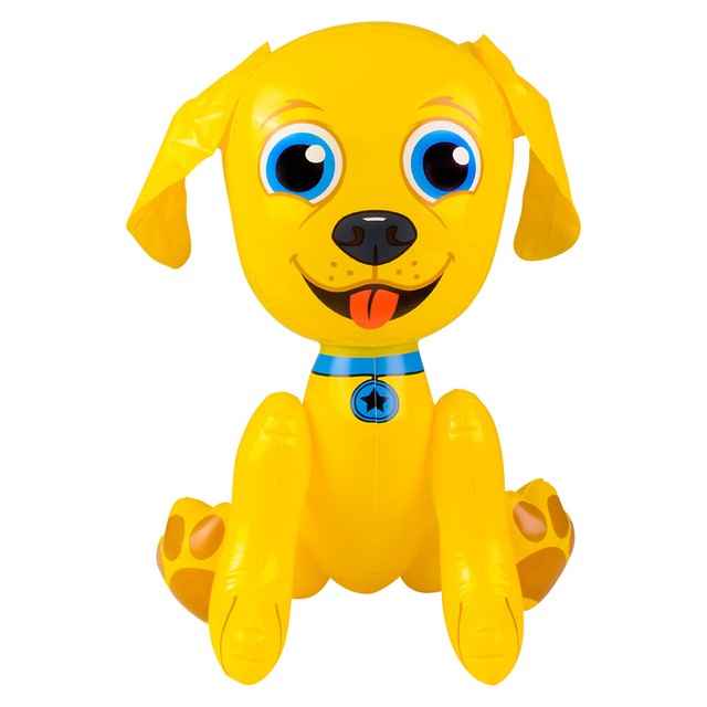 24" Yellow Puppy Dog Inflatable - Baby pup Inflate Blow Up Toy Party ...