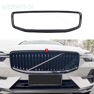 For Volvo XC60 2018-2024 ABS glossy black Exterior Front Grille Grill ...