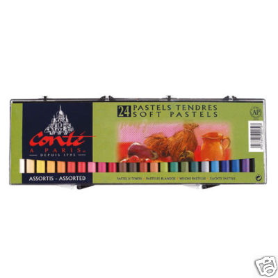 Conte Soft Pastel Set - 24 Assorted Round Colours | eBay