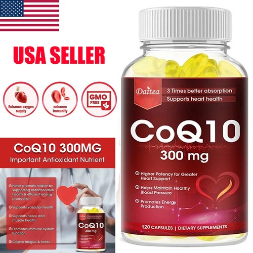 CoQ10 120 Capsules Healthy Heart Blood Pressure Enhance Energy Stamina Immune | eBay