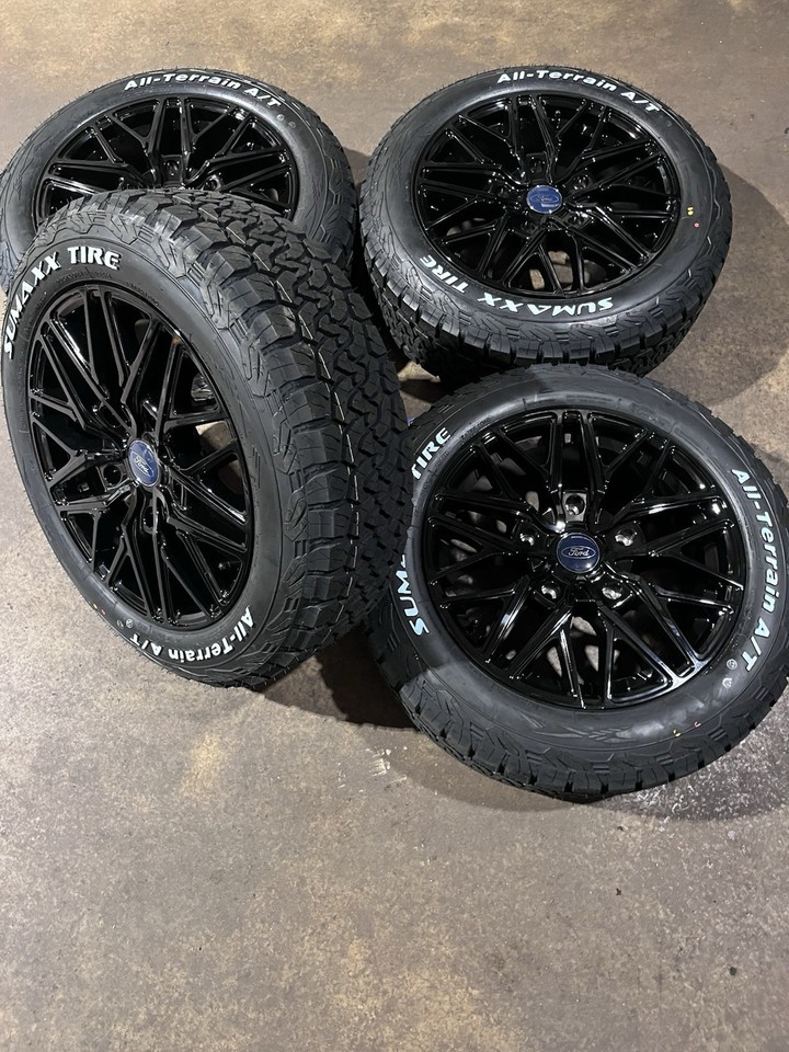 set of 18” alloy wheels & All Terrain Tyres Fits Ford Transit Custom ...