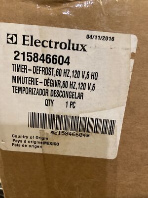 Frigidaire 215846604 Refrigerator Defrost Timer NEW OEM | eBay