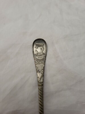 Vintage Geo Homer Boston Battleship Maine Captain Sigsbee Demi Spoon | eBay