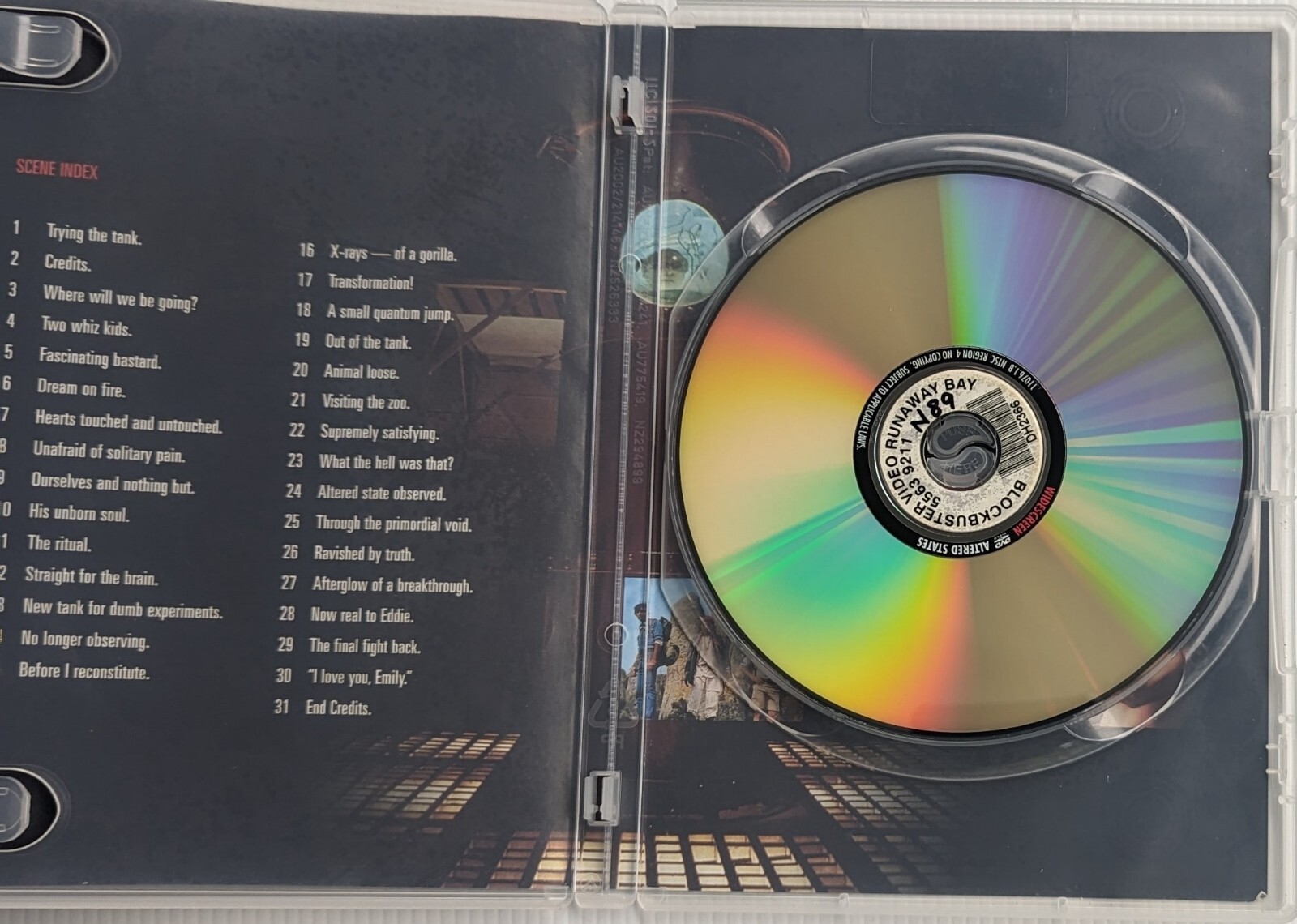 Altered States DVD (1980) Genuine Region 4 - William Hurt - ExRental ...