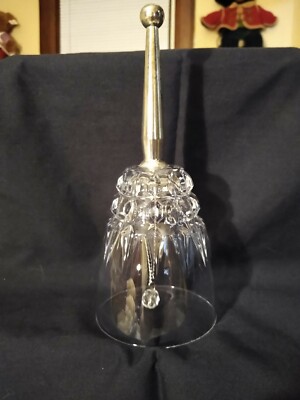 Princess House Bell 24% Lead Crystal and Silver Plate Bell Made In ...