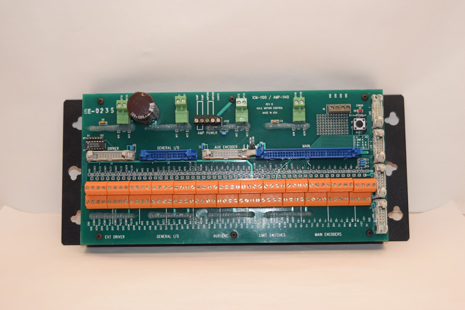 GALIL MOTION CONTROL ICM-1100 / AMP-1140 Rev B Control System USA | eBay