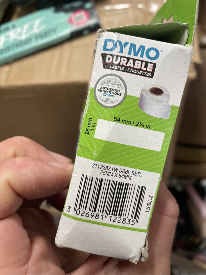 Dymo 2112283 LW Durable Small Multi Purpose Label 25mm x 54mm (n10 ...