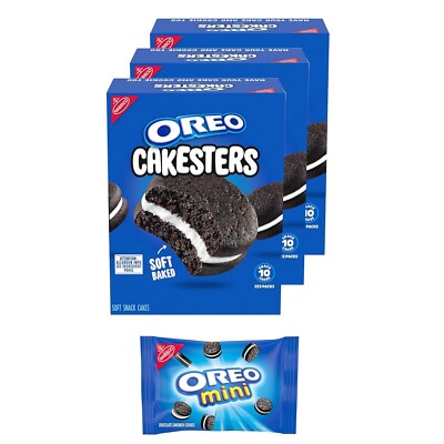 OREO Cakesters Soft Snack Cakes, 3 - 5 Count Packs | eBay