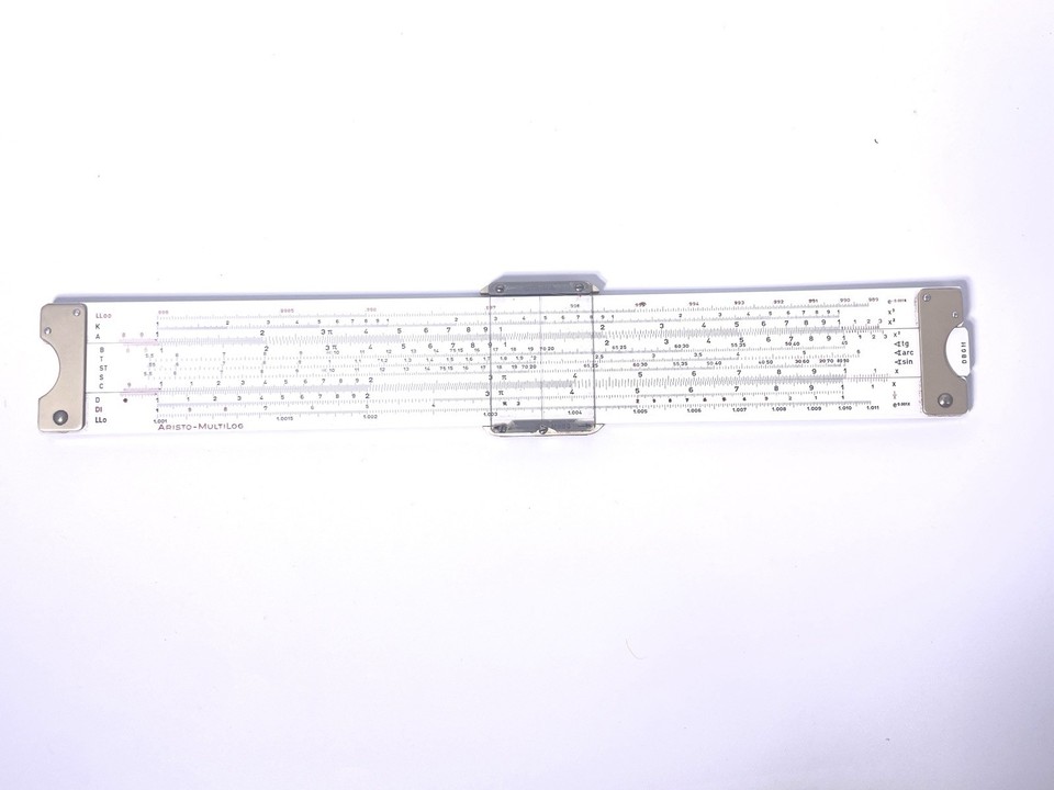 Aristo Multilog 970 Slide Rule Engineer Set Manual Box Leather Case ...
