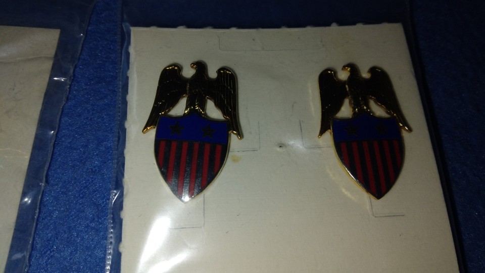 4 - DIFFERENT PAIRS OF US Army Aide to General 1,2,3,4, STAR PIN SETS ...