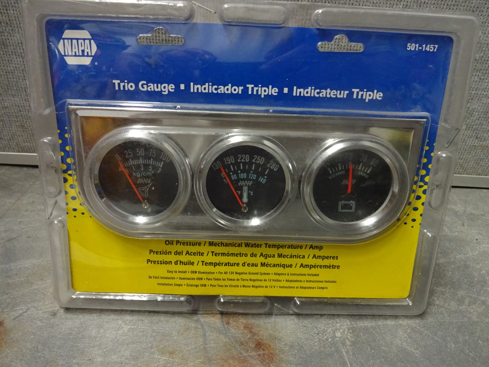 NAPA Trio Gauge Set 501-1457 for sale online | eBay