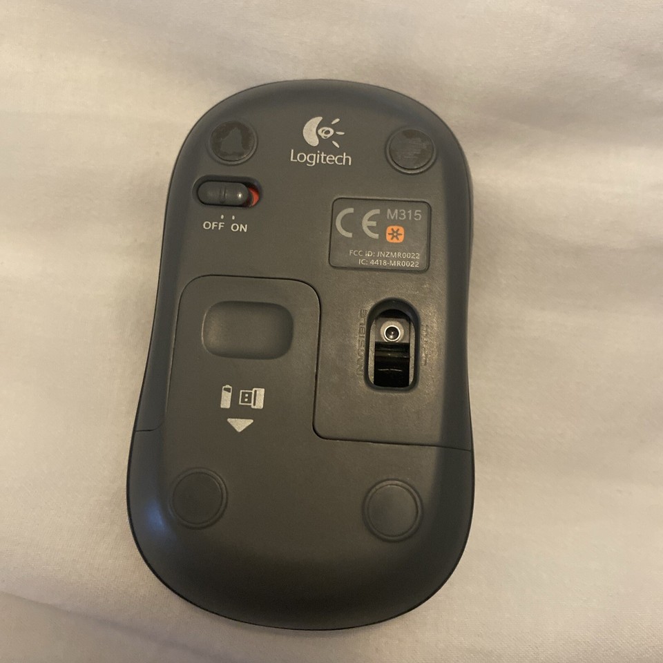 ⭐️Logitech M315 Wireless Laser Mouse Special Ed Blue Calligraphy w/no ...