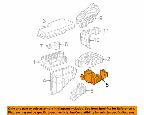 82663-33060 Toyota Cover, relay block, lower 8266333060, New Genuine ...