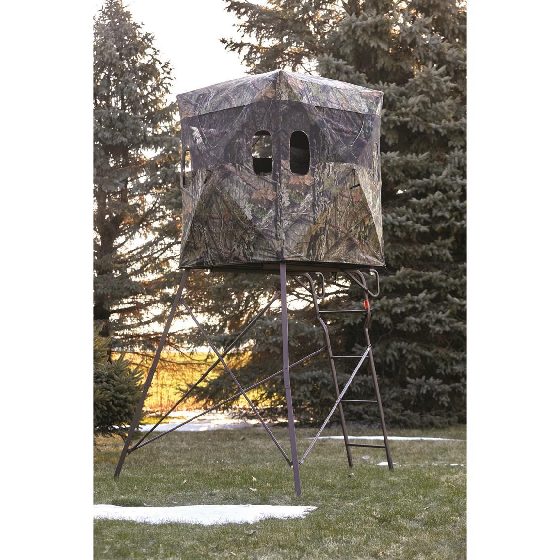 Outdoor Hunting Tripod Tower Blind Hog Wild Deer One Way Mesh Water ...