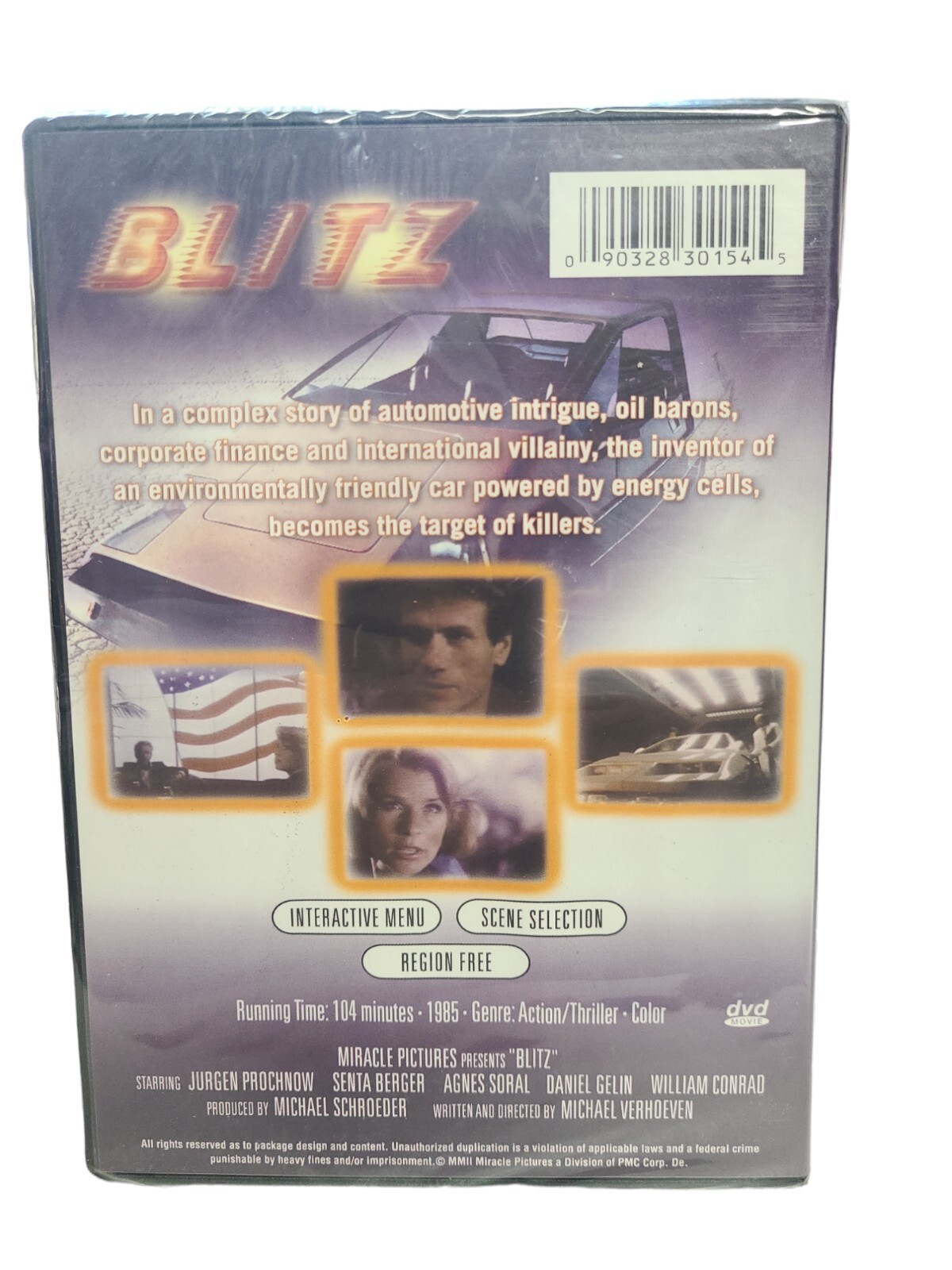 Blitz DVD 1985s Fast and the Furious Action Thriller cult classic cars ...