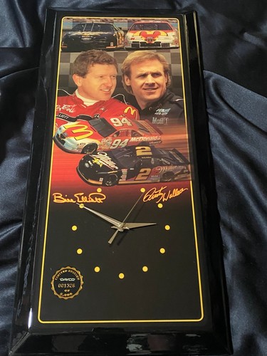 Dayco Racing Clock Limited Edition VTG - Bill Elliott and Rusty Wallace ...