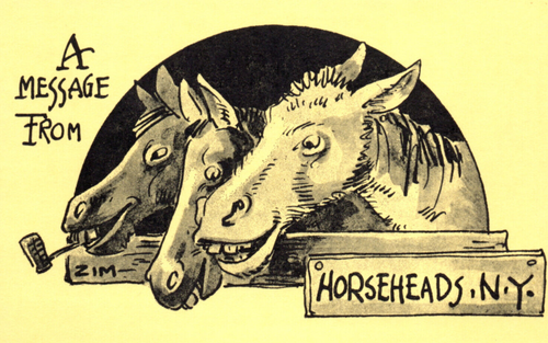 Horseheads NY Eugene Zimmerman Cartoon Postcard Postcard New York | eBay