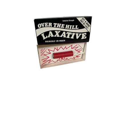 Over The Hill Laxative Get A Bang Out of Life Novelty Joke Gift The Old ...