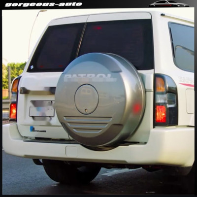 1Pcs Spare Tyre Tire Wheel Cover Silver Fits for Nissan Patrol Y60 Y61 ...