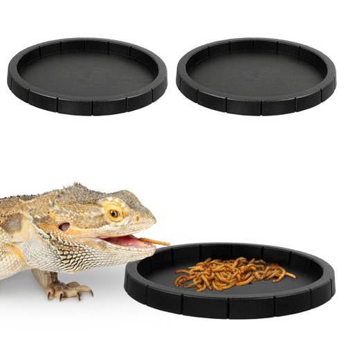 2pcs Turtle Food Dish Reptile Supplies Snake Water Bowl Turtle Habitat ...