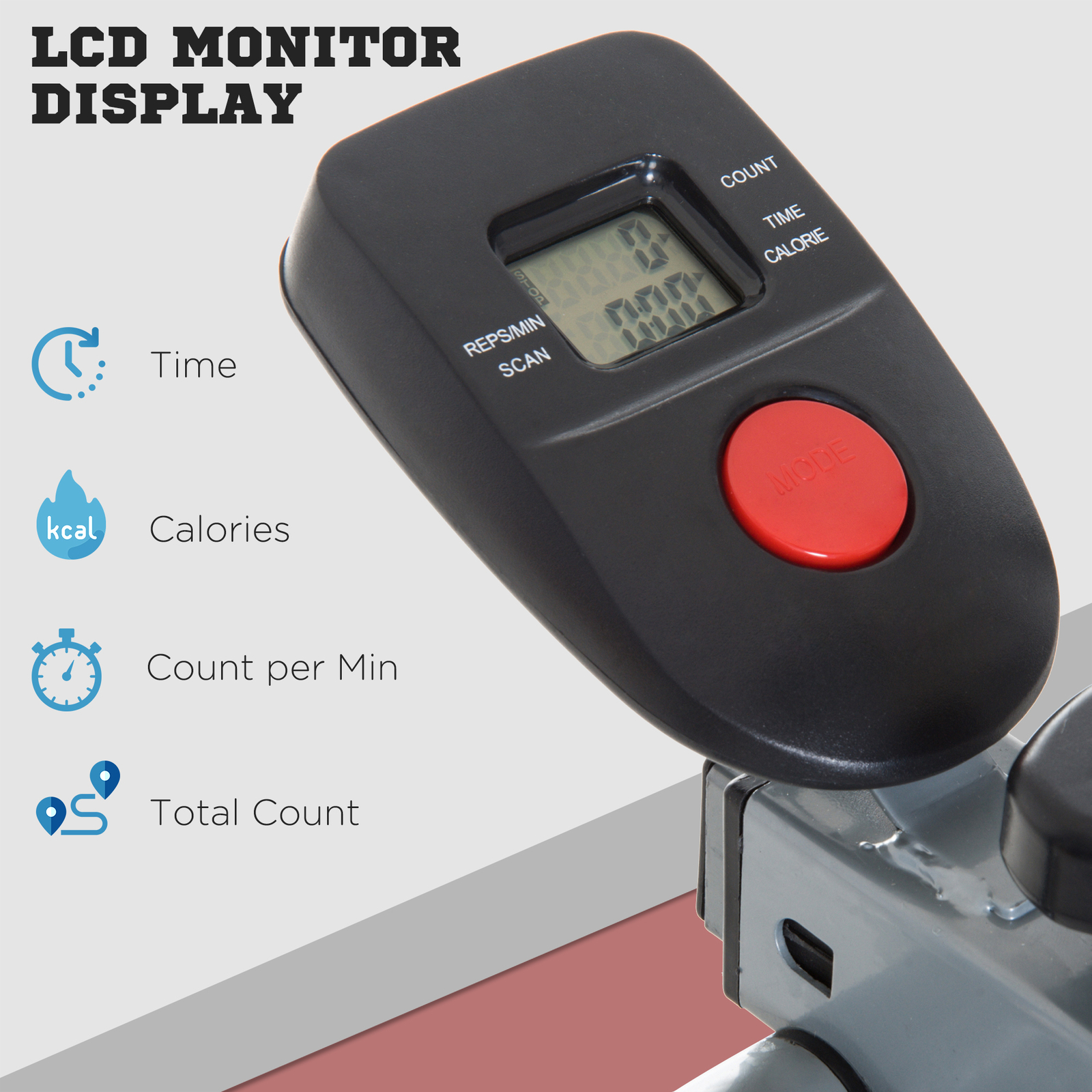 HOMCOM Air Walker Glider Cross Trainer Fitness Machine for Home Gym ...