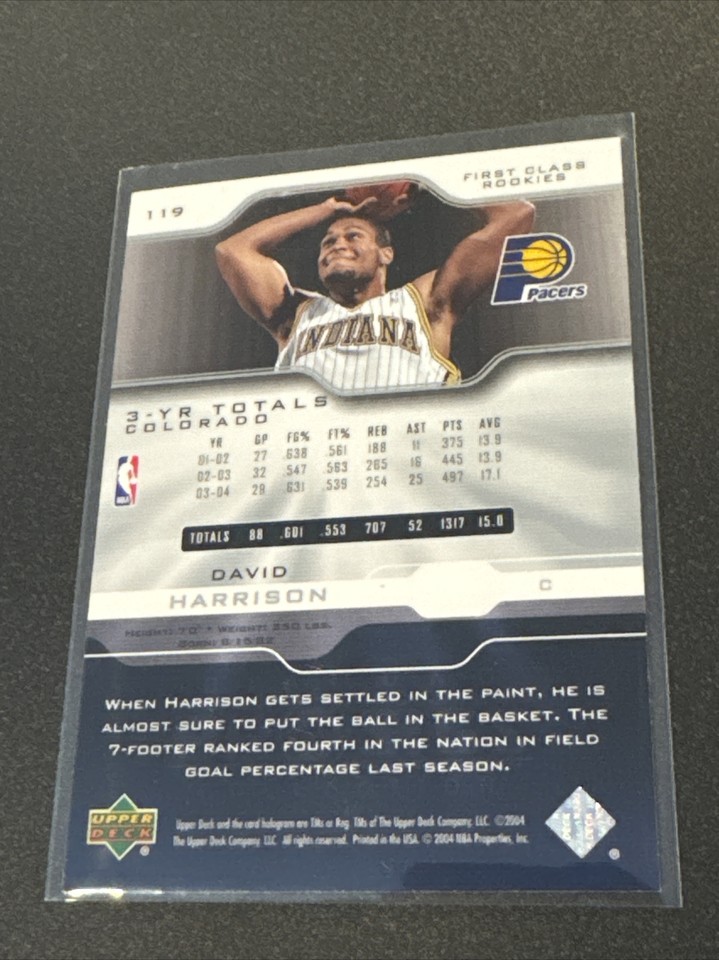 2004-05 Upper Deck Pro Sigs David Harrison Rookie NM | eBay