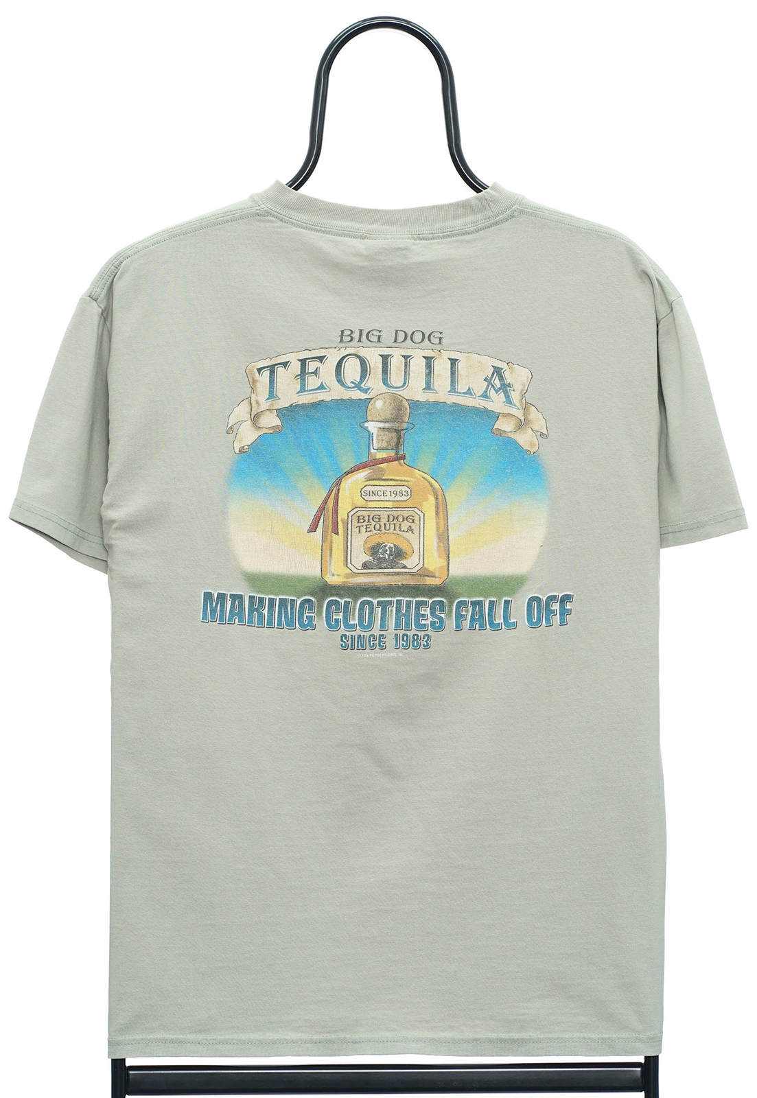 Vintage Big Dog Tequila Graphic Beige TShirt - Small | eBay