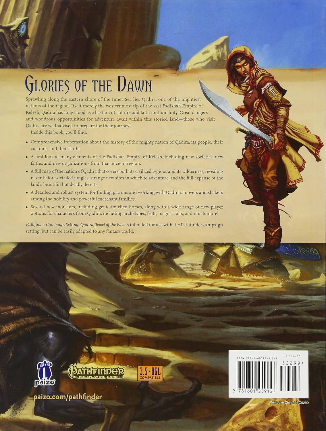 Pathfinder Campaign Setting : Qadira, Jewel of the East by John Compton ...