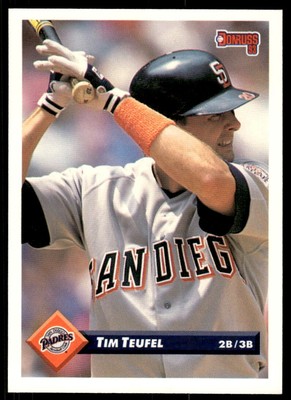 1993 Donruss Baseball Card Tim Teufel San Diego Padres #98 | eBay