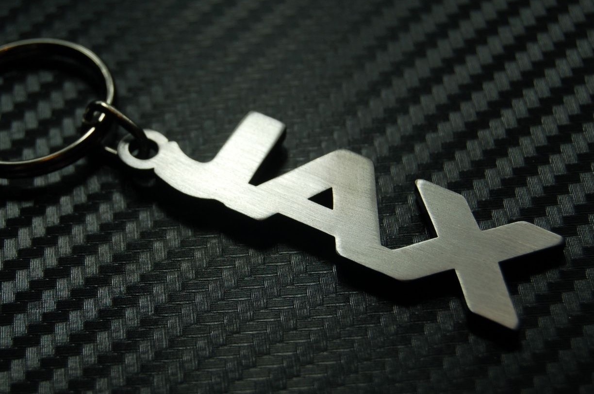 JAX Keyring Keychain Key Fob Stainless Steel Name Gift | eBay