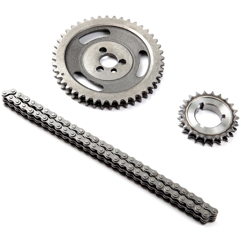 For GM SBC V8 CHEVY 5.7L 305 327 350 383 HD Double Roller Timing Chain ...