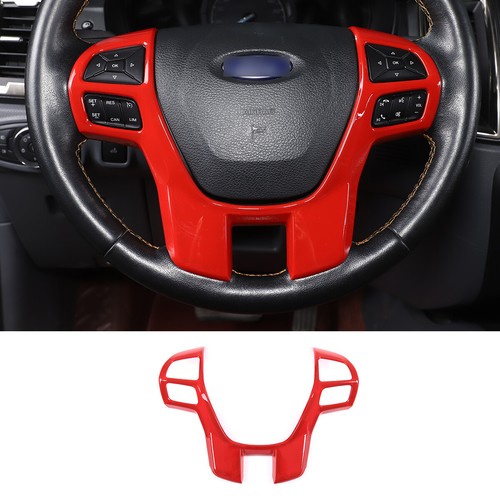 Fit For Ford Ranger 2015-2021 Steering Wheel Interior Trim Frame Cover ...