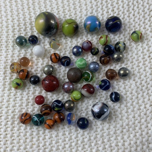 VINTAGE MARBLES LOT OF 48 Assorted Marbles. | eBay