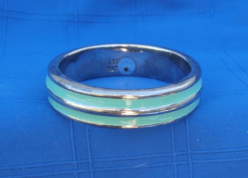 SIMON SEBBAG DESIGN SSD 925 Sterling Silver Aqua Enamel Bracelet 47.1 ...