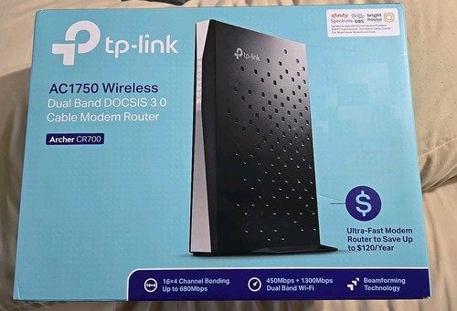 TP-LINK Archer CR700 Wireless Dual Band AC1750 DOCSIS 3.0 Cable Router ...