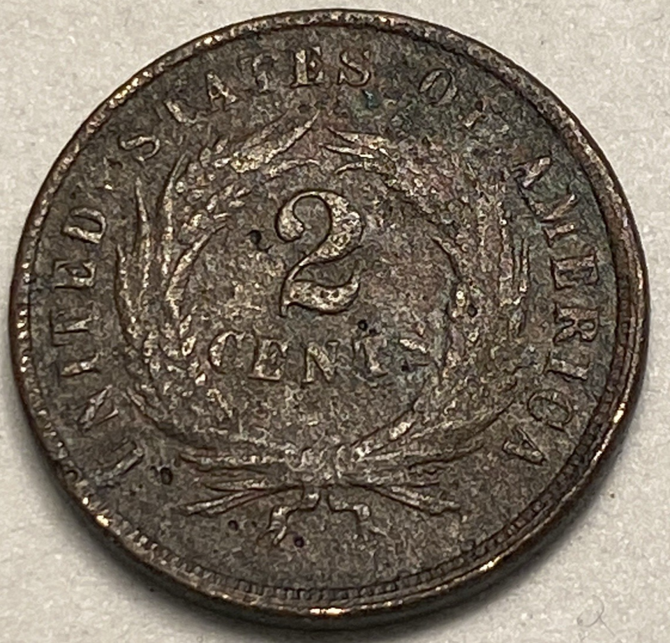 1865 TWO CENT PIECE NICE CIVIL WAR COIN 228 | eBay