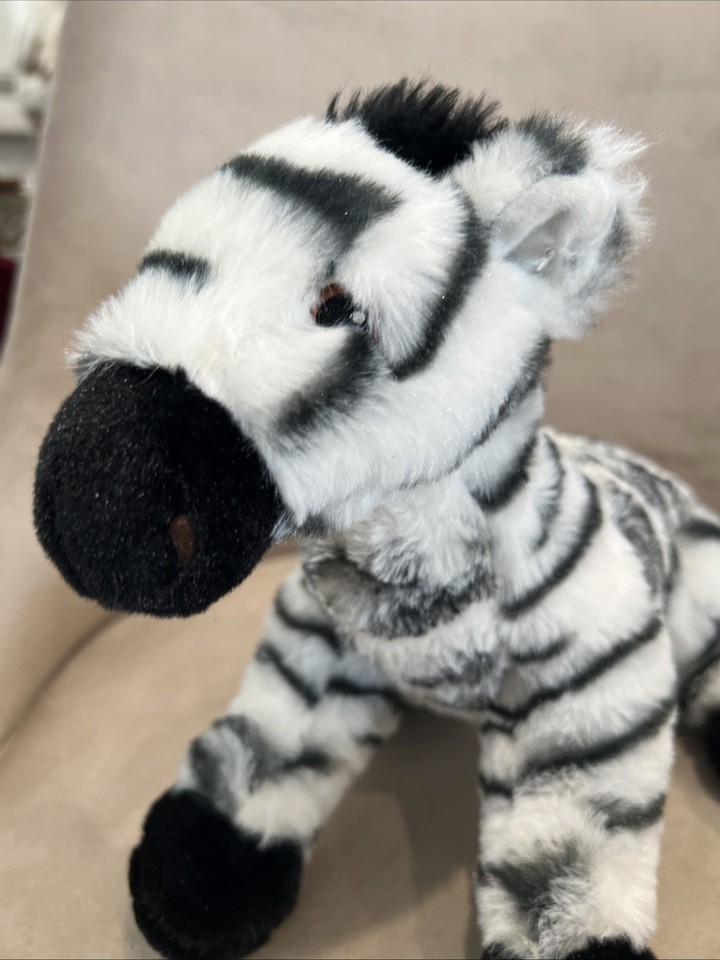Adventure Planet Plush Animal Den - ZEBRA (Sitting - 8.5 inch ...