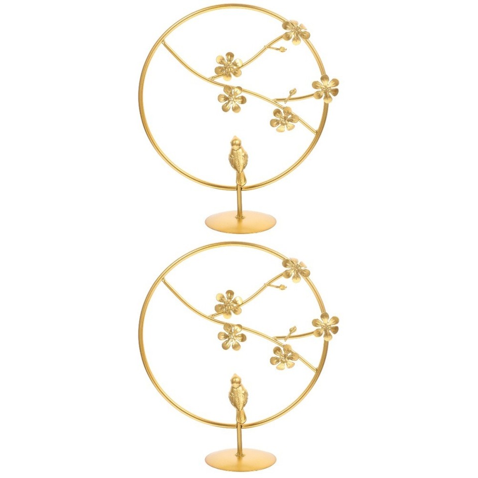 2 Pack Desktop Decor Creative Metal Tabletop Bookshelf Decorations ...