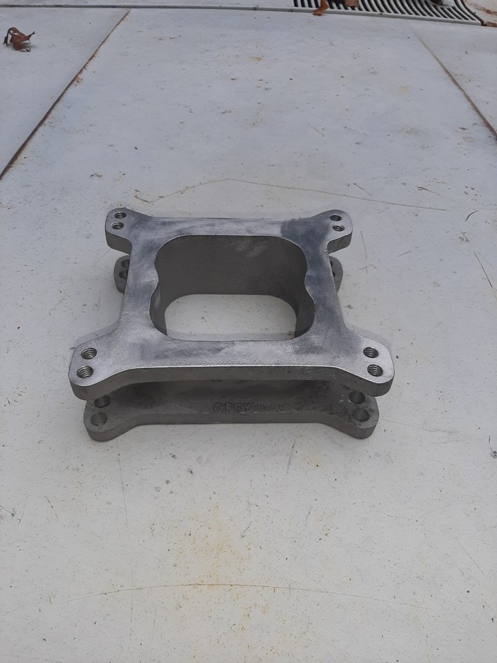 Aluminum 2" Offenhauser Open 4bbl Carburetor Spacer | eBay
