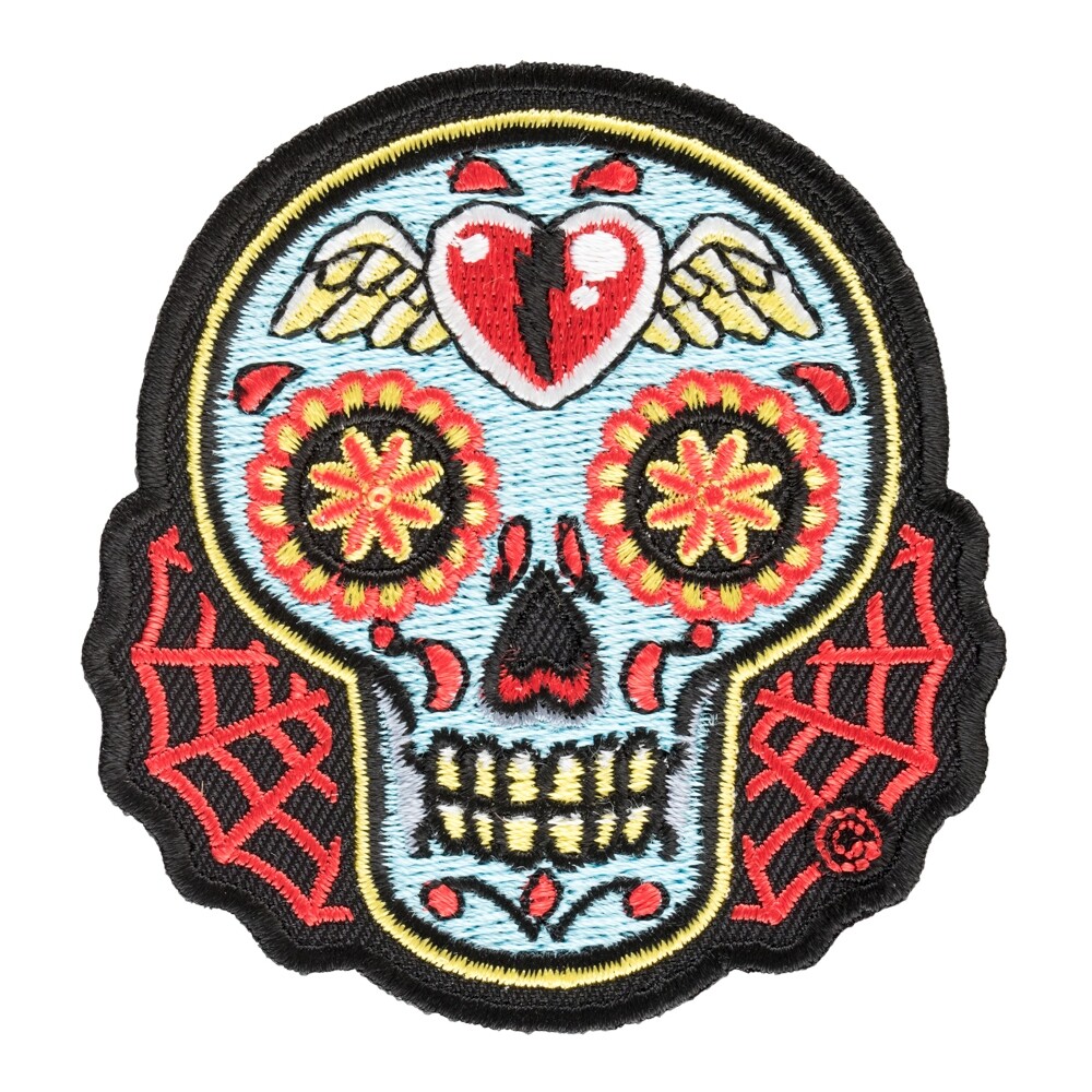 Crazon Partido Sugar Skull Patch, Day Of The Dead Patches | eBay