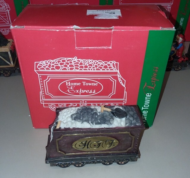 JC Penny Home Towne Express Train 1998 Edition Porcelain Figurine 8pc ...